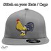 Rooster 3D Puff Embroidery Machine Design File, Embroidery Designs ...