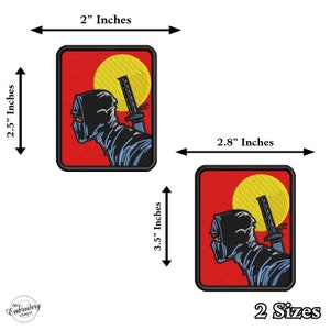Ninja Patch Embroidery Machine Design File for Hats, Trendy Embroidery ...