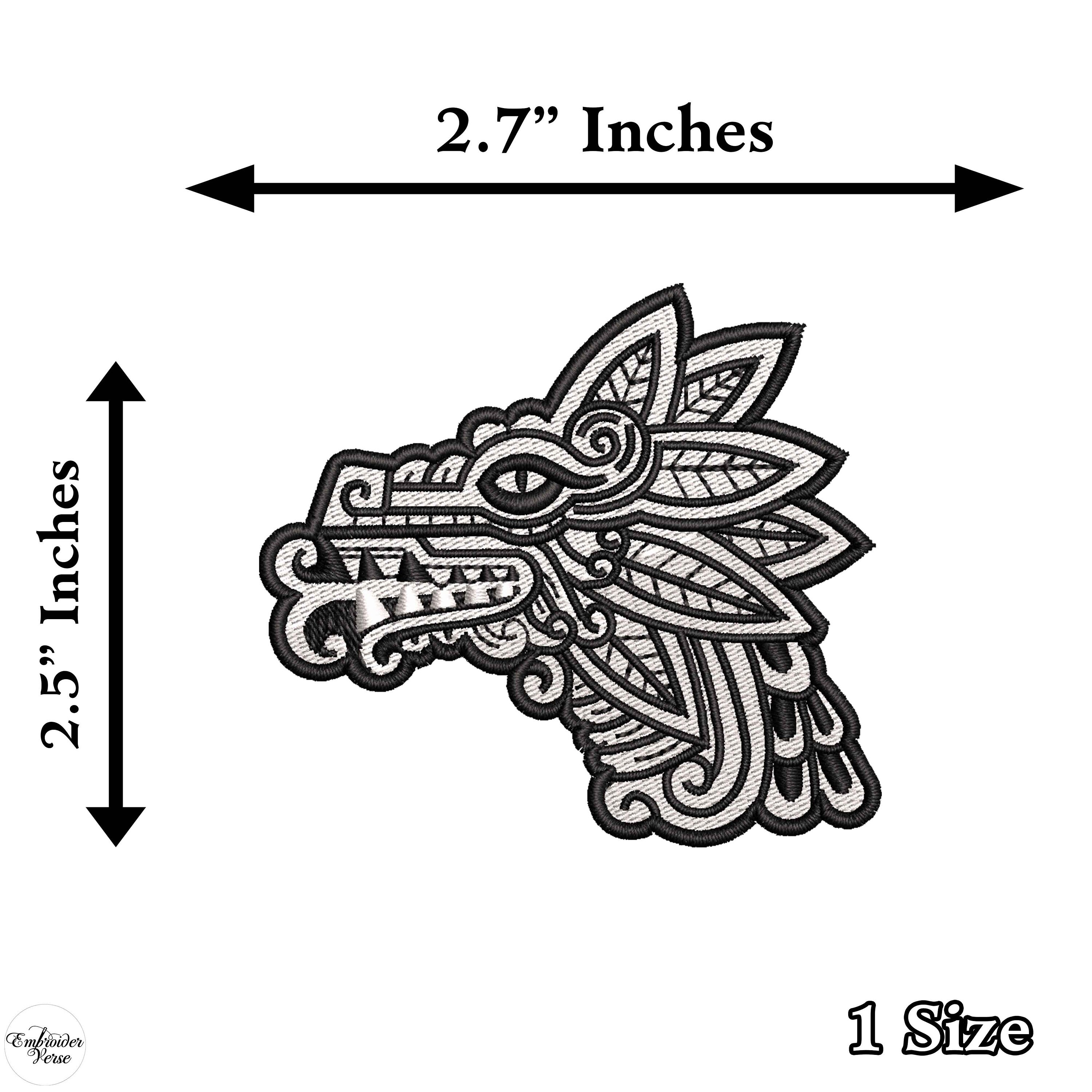 Quetzalcoatl Aztec Mayan God Machine Embroidery Design File for Hats ...