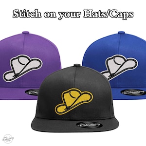 Cowboy Hat Embroidery Machine Design File for Hats, Embroidery Designs ...