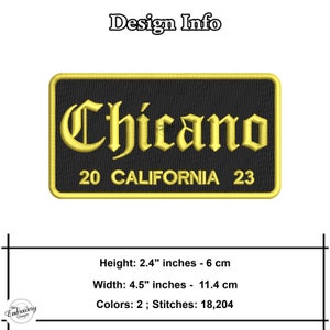 Customize Chicano Patch Embroidery Machine Design File for Hats ...