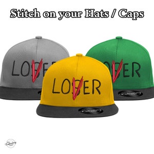 Lover Loser 3D Puff Embroidery Design for Hats, Embroidery Designs ...