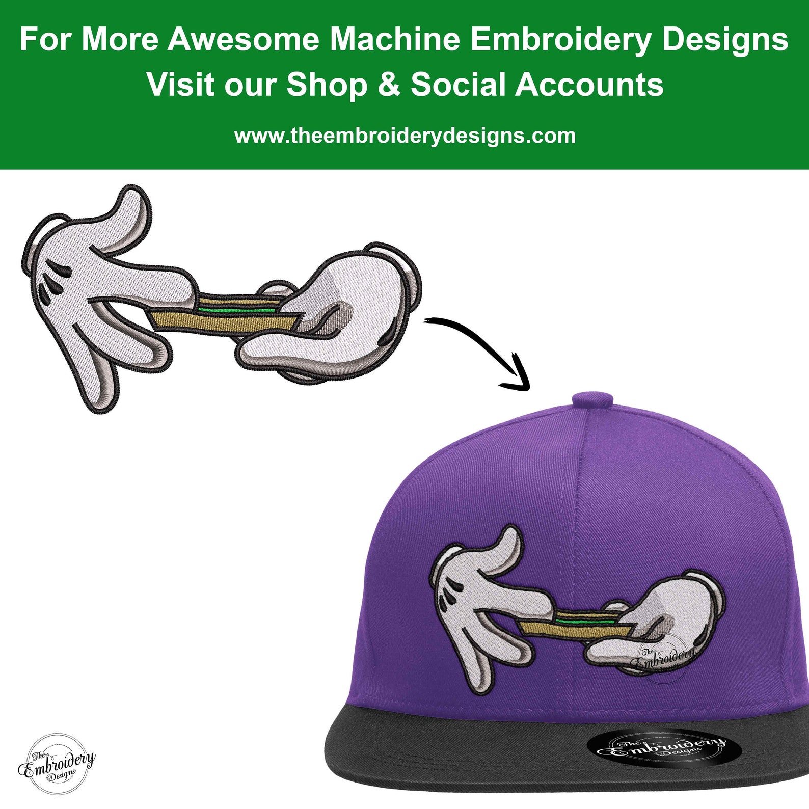 Mexican Eagle Embroidery Design for Hats Embroidery Designs - Etsy