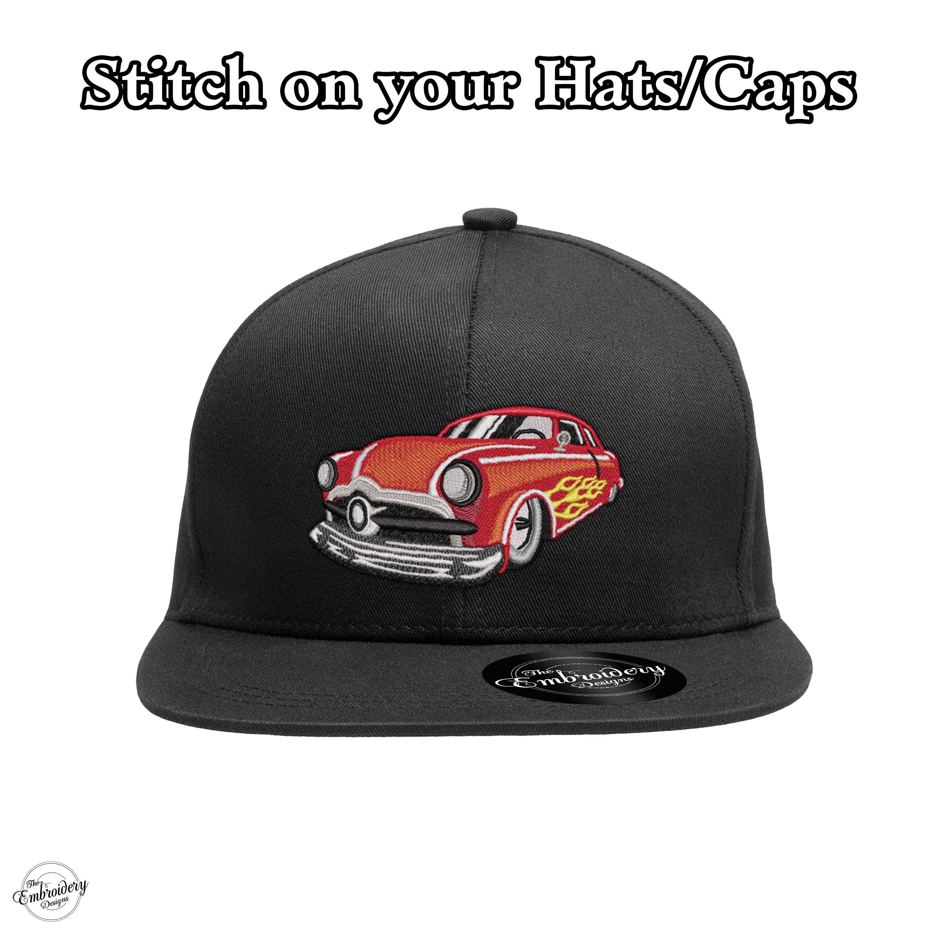 Classic Shoebox Machine Embroidery Design File for Hats, Trendy ...