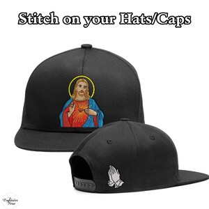 Jesus & Praying Hands Machine Embroidery Design File for Hat Front and ...