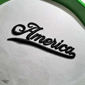 America 3D Puff Embroidery Design Files for Hats and Beanie, Trendy ...