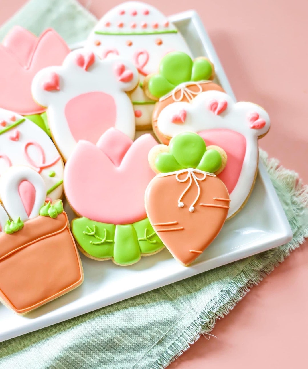 Bunny Decorated Cookies | Easter Sugar Cookies | Royal Icing | Holidays ...