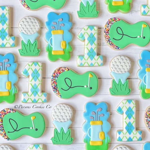 Golf Themed Cookies - Etsy