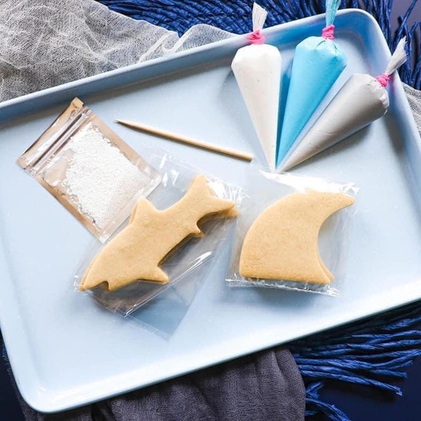 Shark Sugar Cookies - Etsy