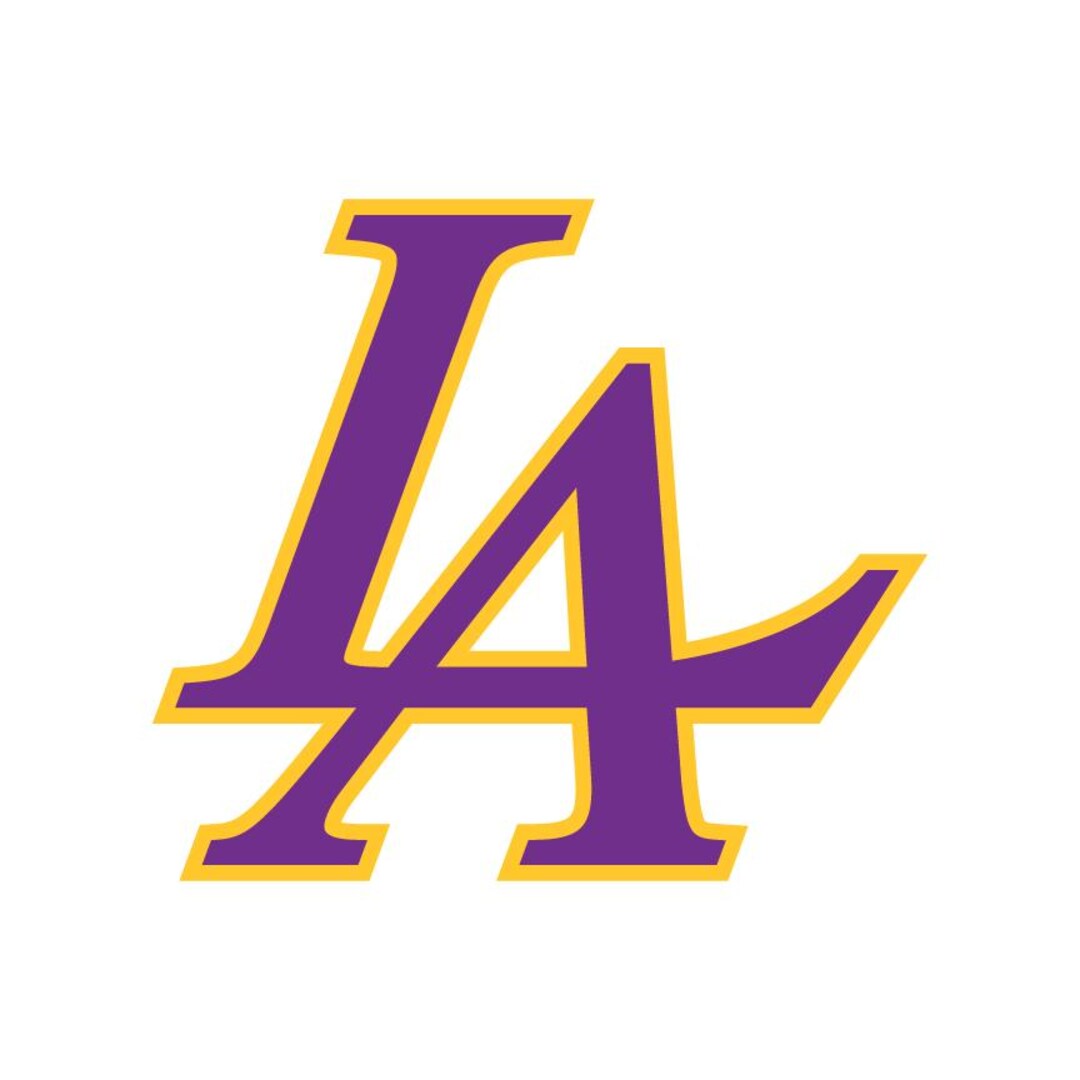 Digital Download: Retro LA Lettermark – Purple and Gold Streetwear ...