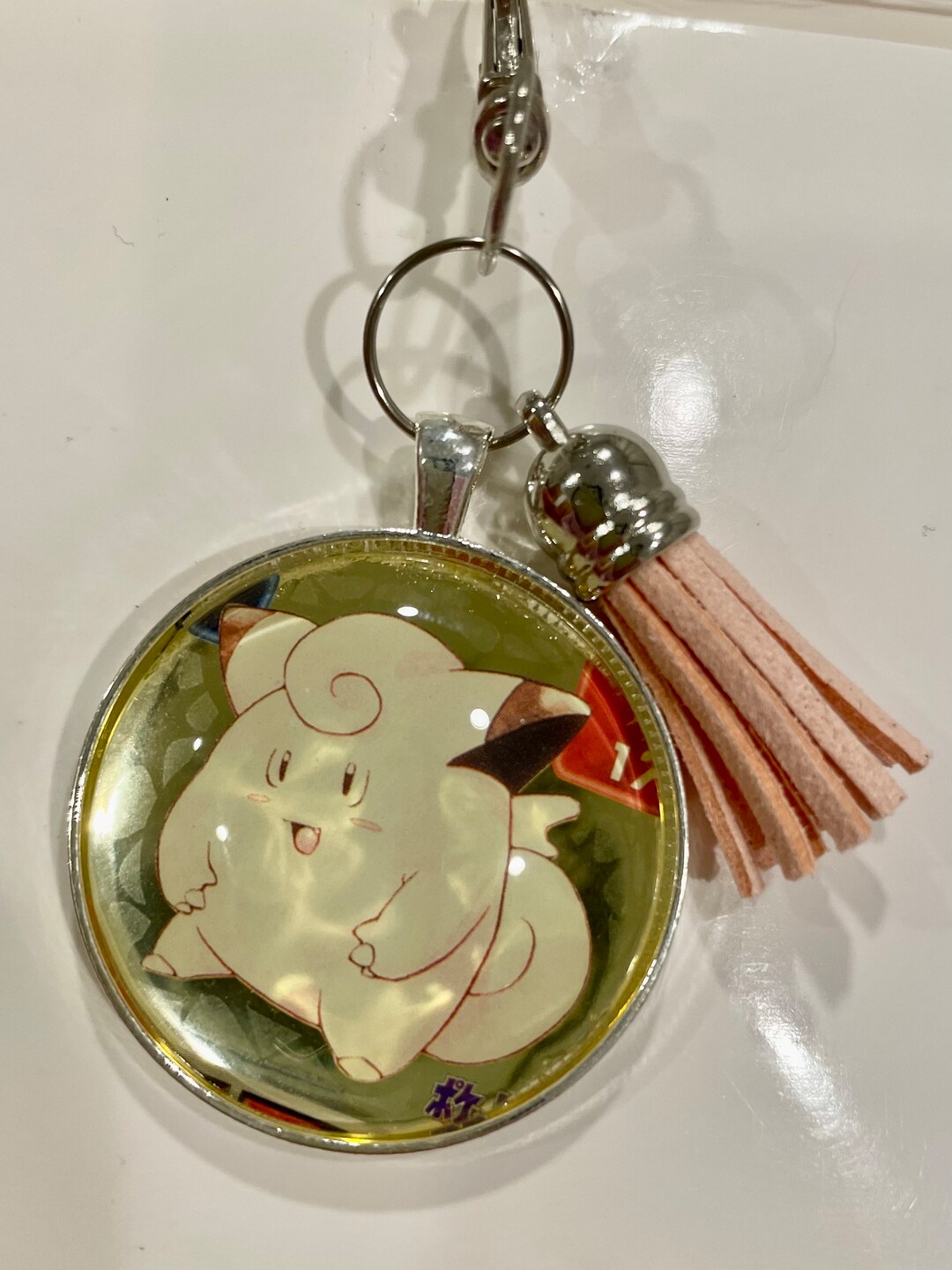 Upcycled Clefairy Gold Pokémon Sticker Keychain - Etsy