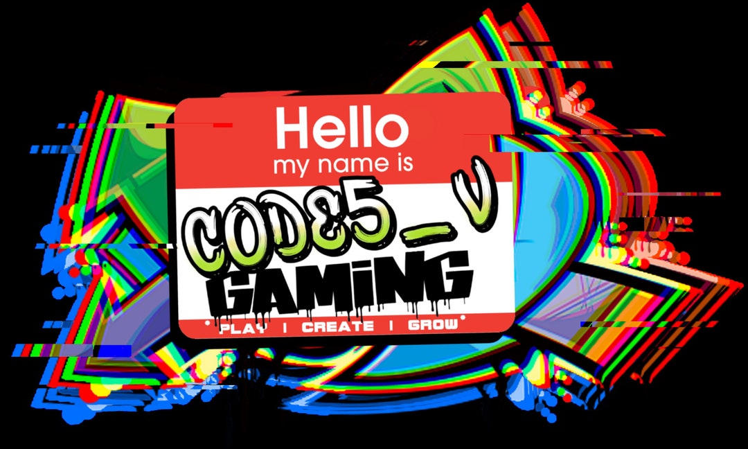 Code5 Gaming Glitch Logo - Etsy