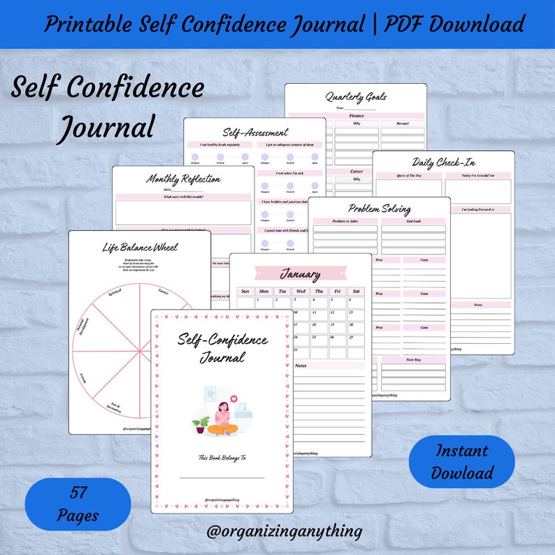 Self Confidence Journal - Etsy