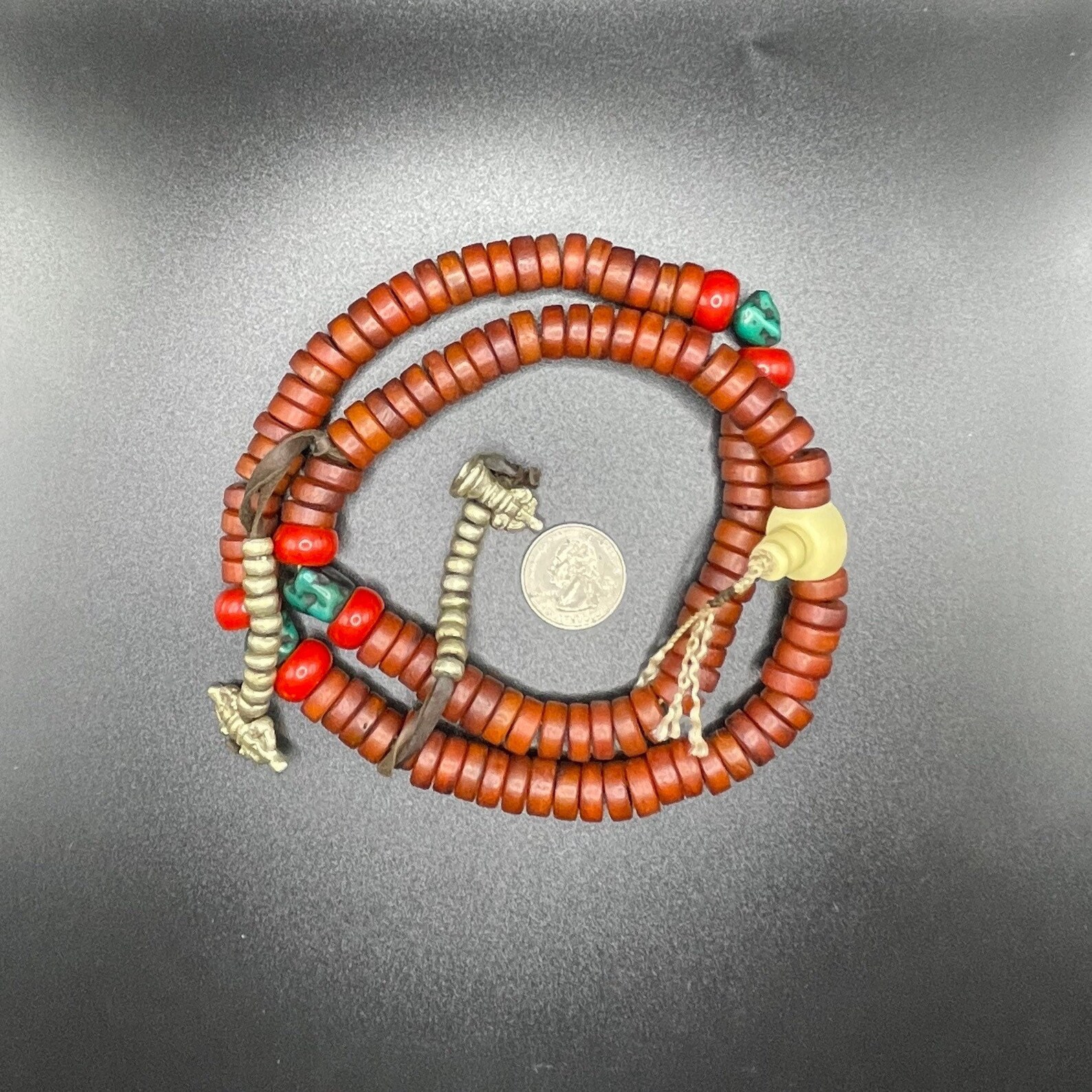 Yak Bone Mala Rosary 108pc With Two Counter. Himalayan Tibetan ...