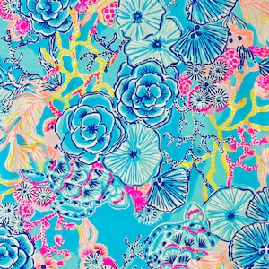 Fabric “ Under the Sea ”# 3- Luxe Terry Knit - Etsy