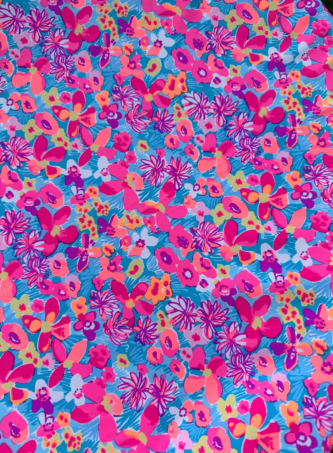 Fabric “bloom Bloom ” # 121 LP- Lycra Spandex - Etsy