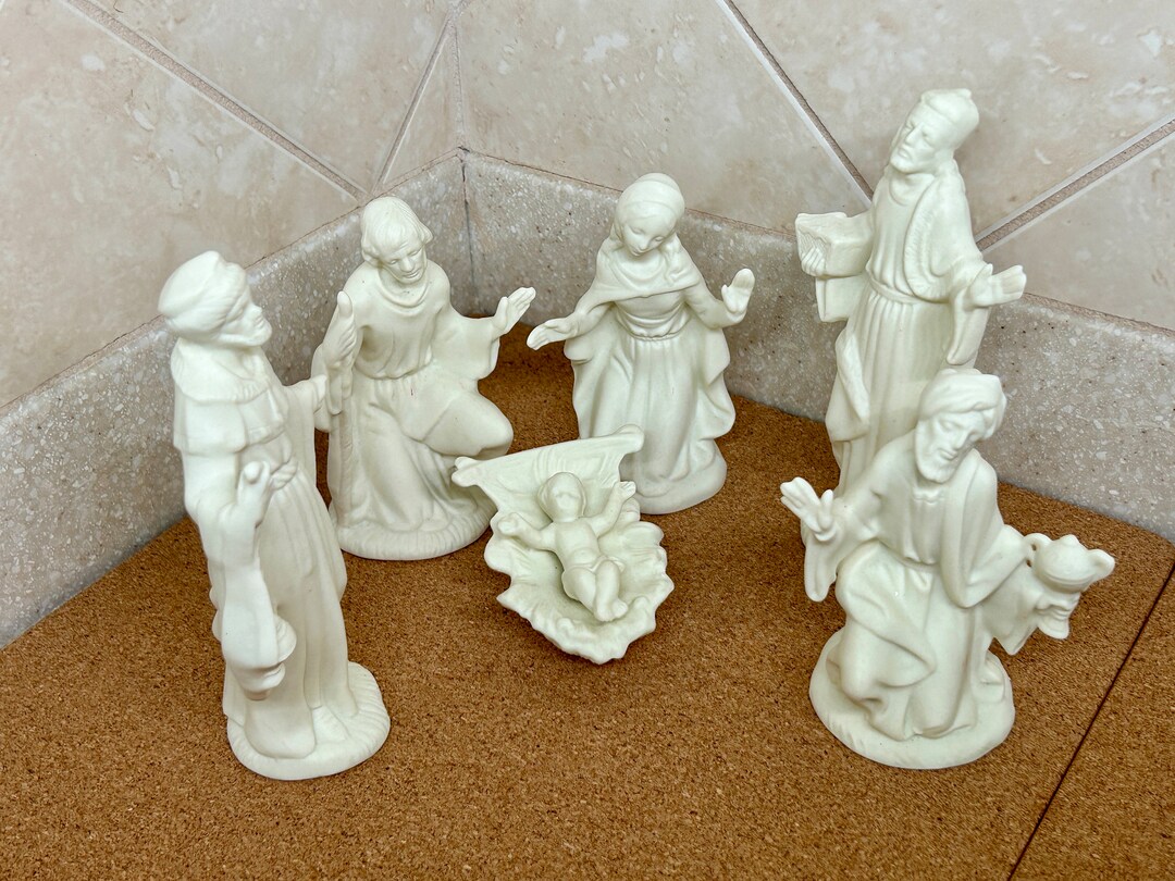 Vintage Porcelain Nativity Set by Adam, Meldrum & Anderson Co. 6 Piece ...