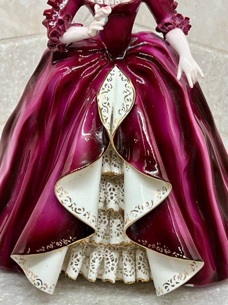 Prima Donna in Burgundy Florence Ceramics of Pasadena - Etsy