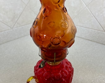 Ruby Red Hurricane Lamp - Etsy