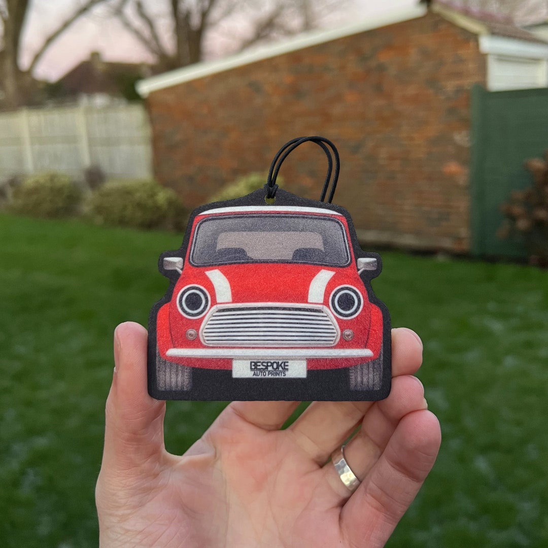 Classic Mini Car Air Freshener, Choose the Colour, Personalised, Car ...