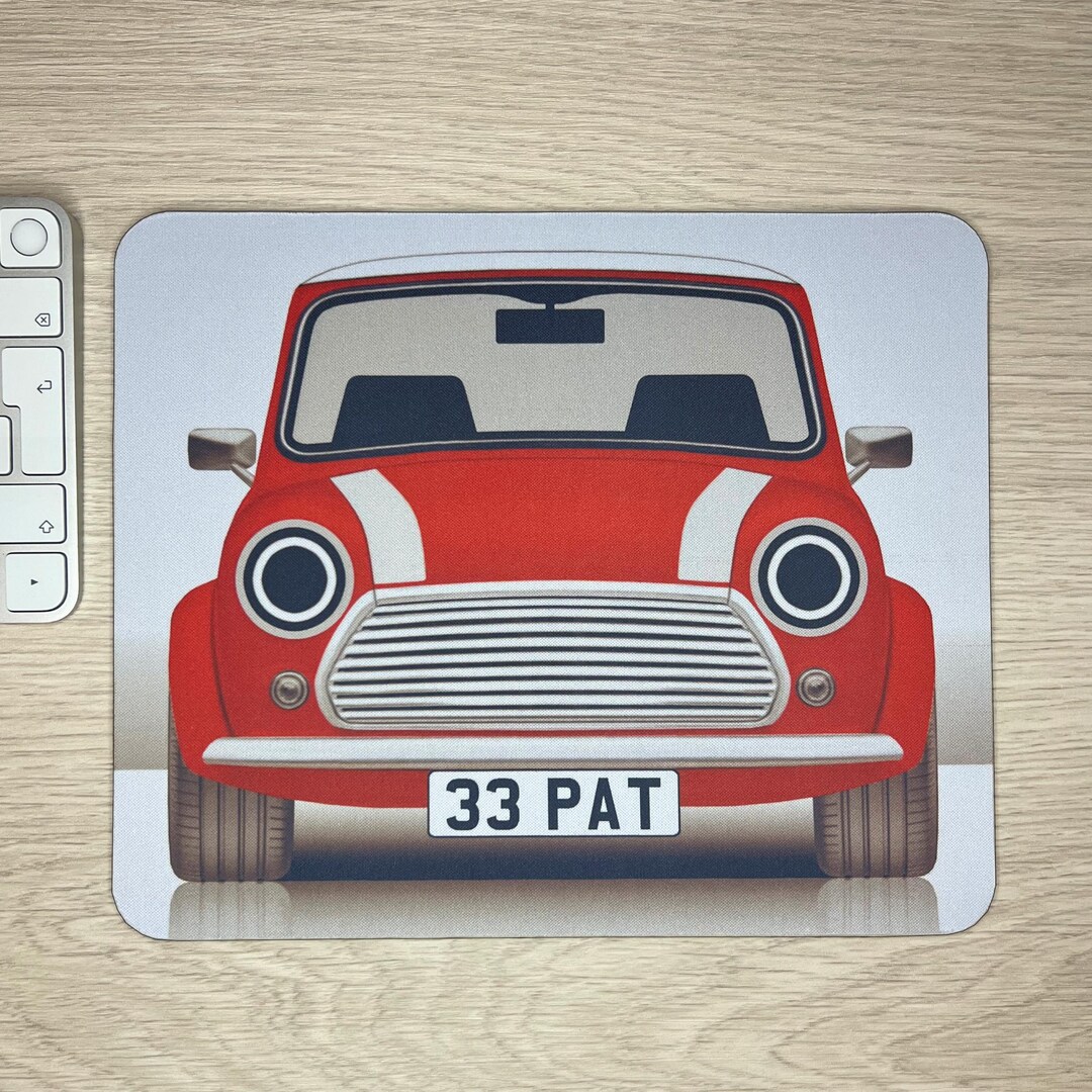 Classic Mini Mouse Pad, Choose the Colour, Add Your Numberplate ...