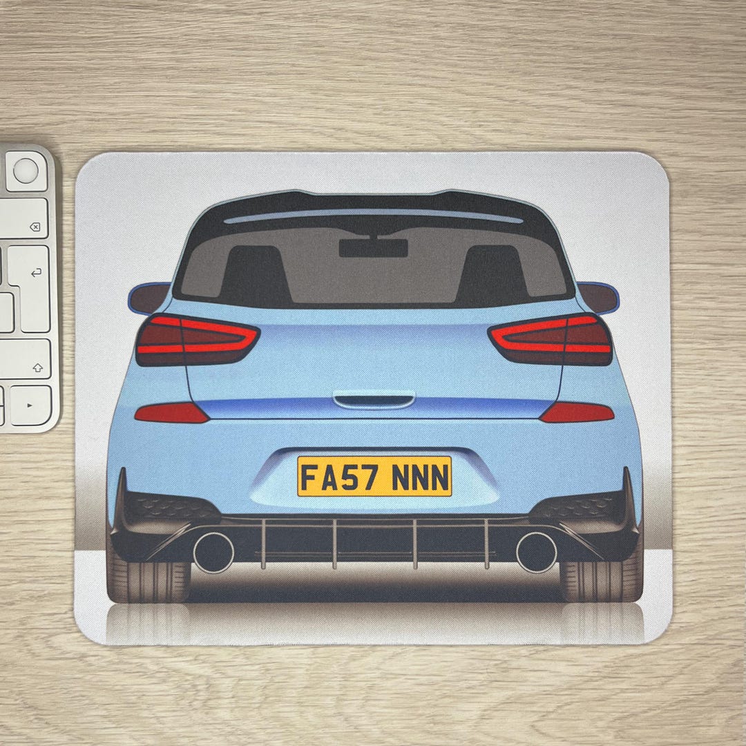 I30N Mouse Pad, Choose the Colour, Add Your Numberplate - Personalised ...