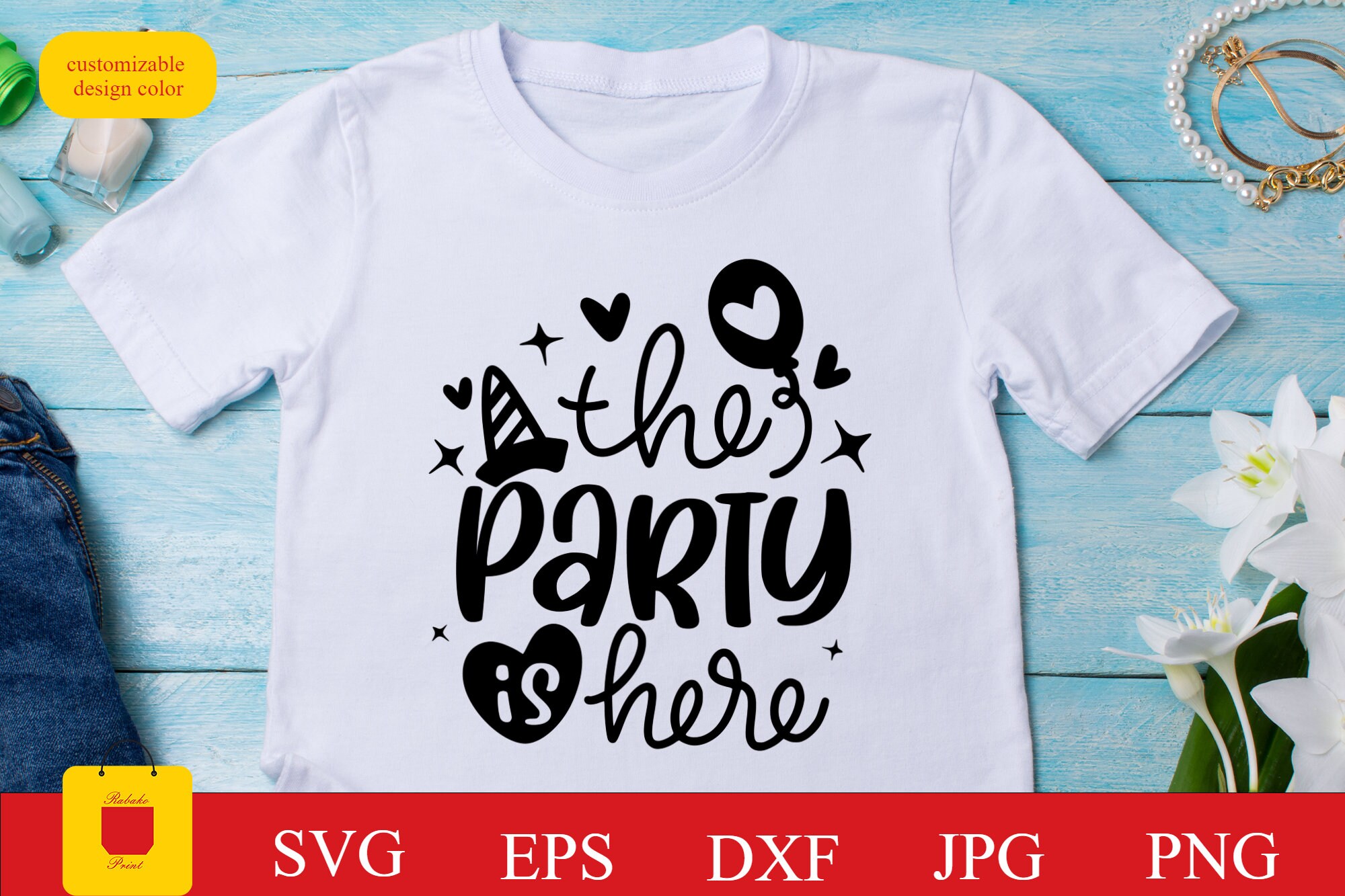 The Party is Here, SVG Cut File, Baby Svg, Birthday Boy Svg, Birthday ...