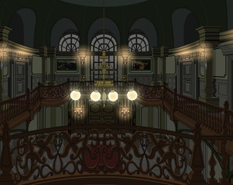 Resident Evil, Spencer Mansion Plan, High Quality A3/A2/A1 DIGITAL FILE ...