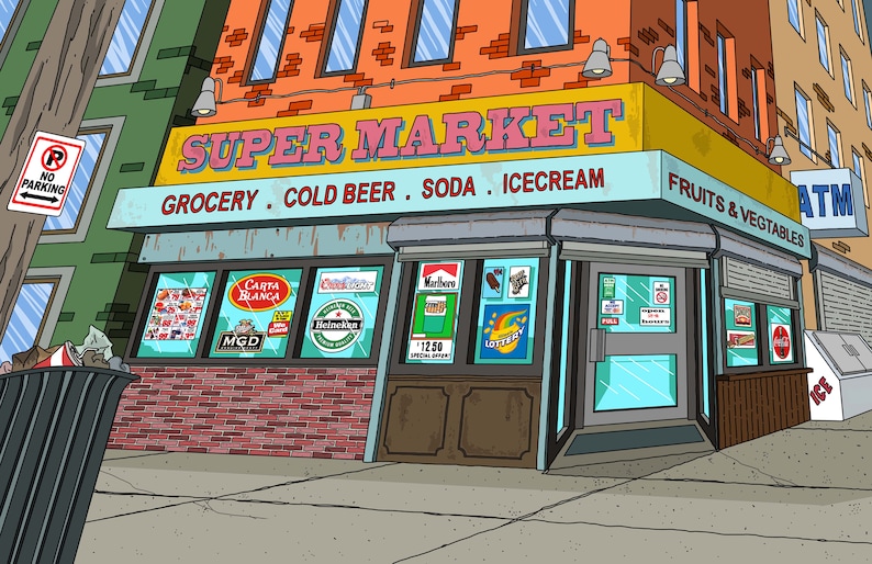 Bodega Digital Artwork - Etsy