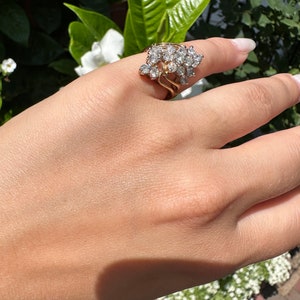 Diamond Cocktail Ring - Etsy