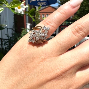 Diamond Cocktail Ring - Etsy