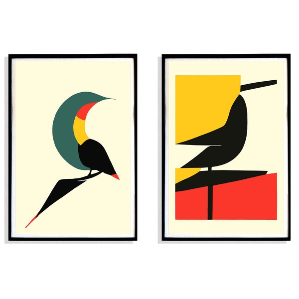 Abstract Bird Art - Etsy