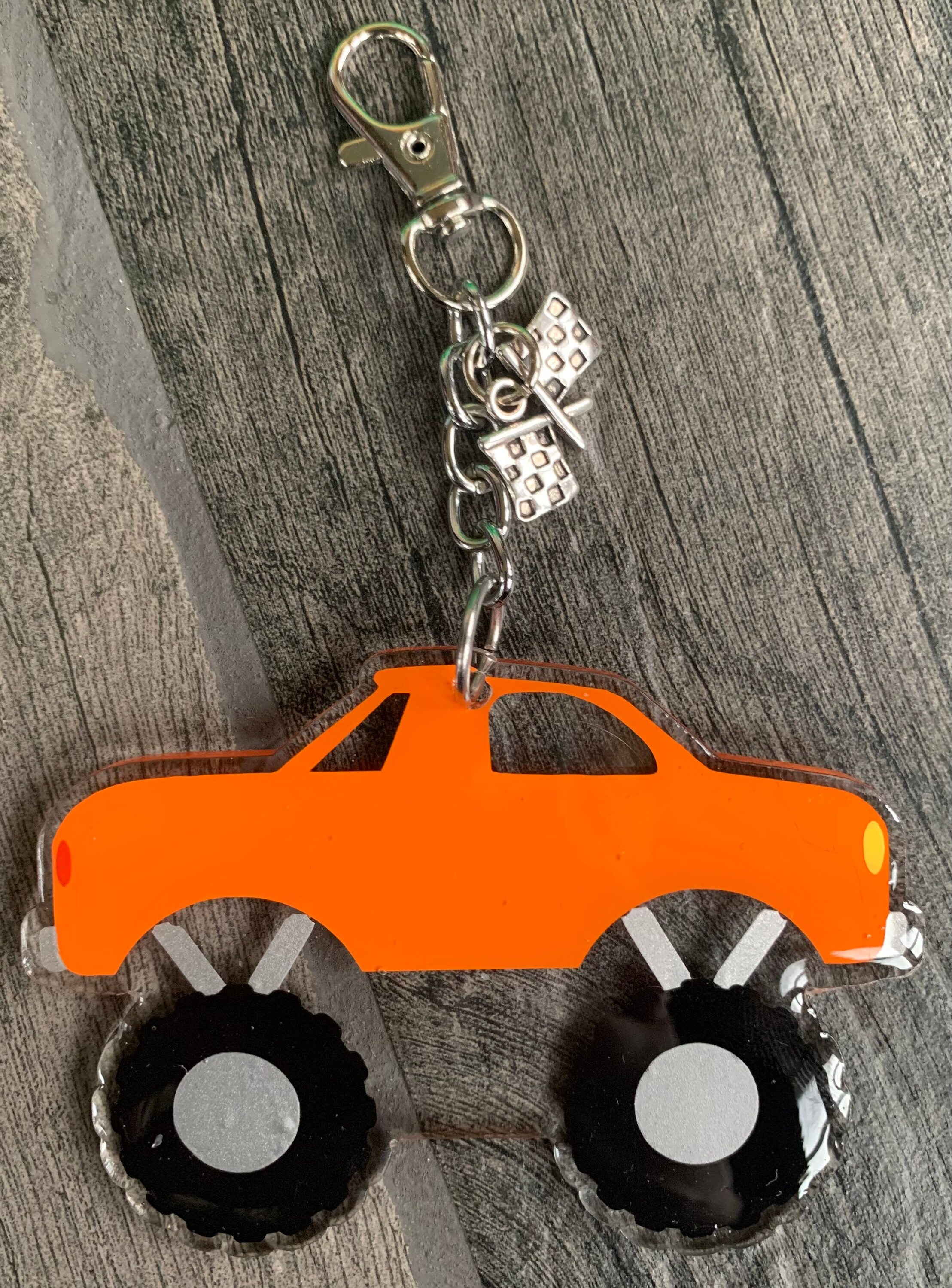 Monster Truck Keychain - Etsy