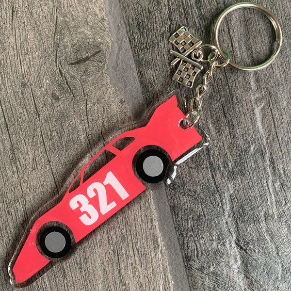 Customized Race Car Key Chains - Etsy