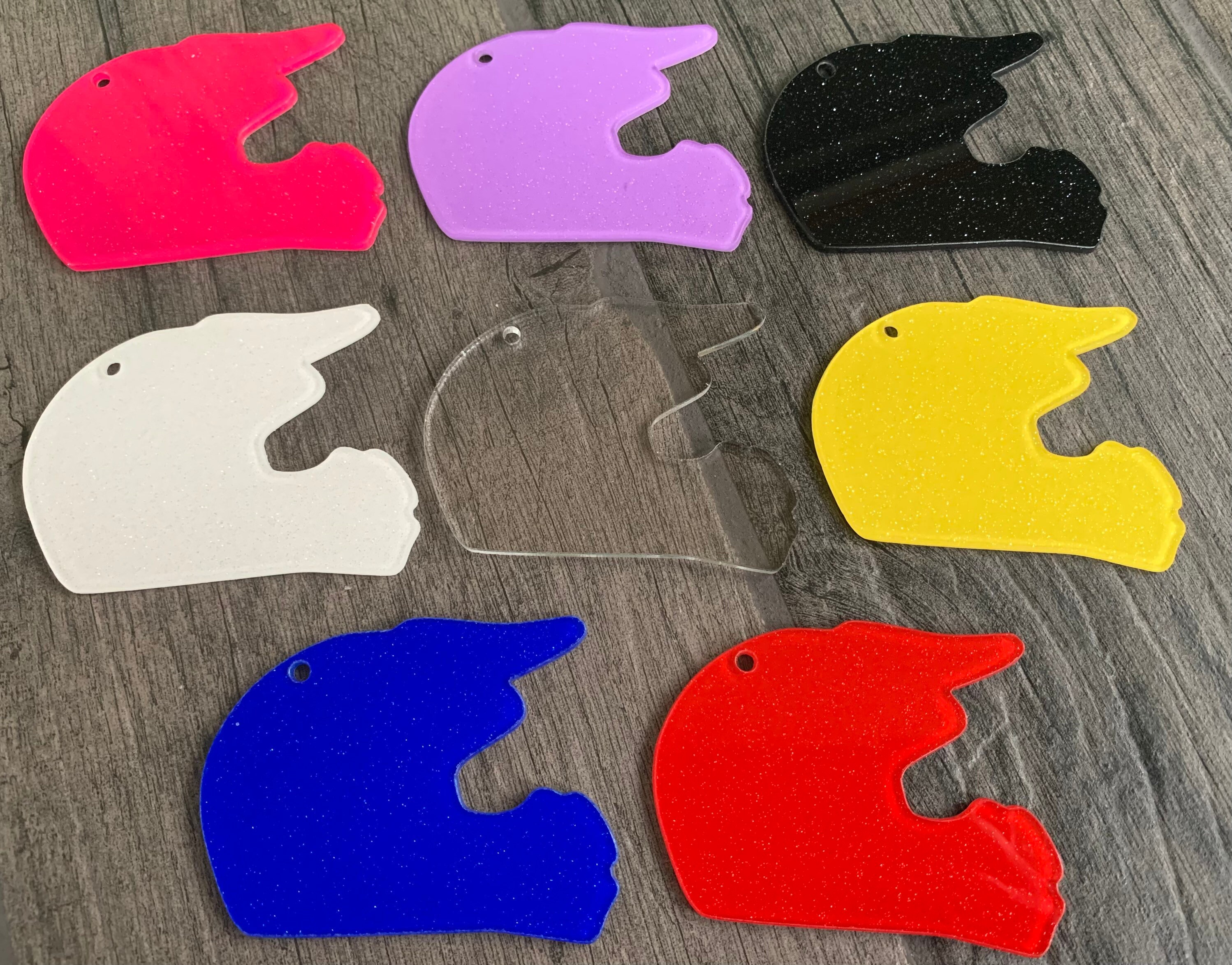 Motocross ATV Helmet Keychain - Etsy