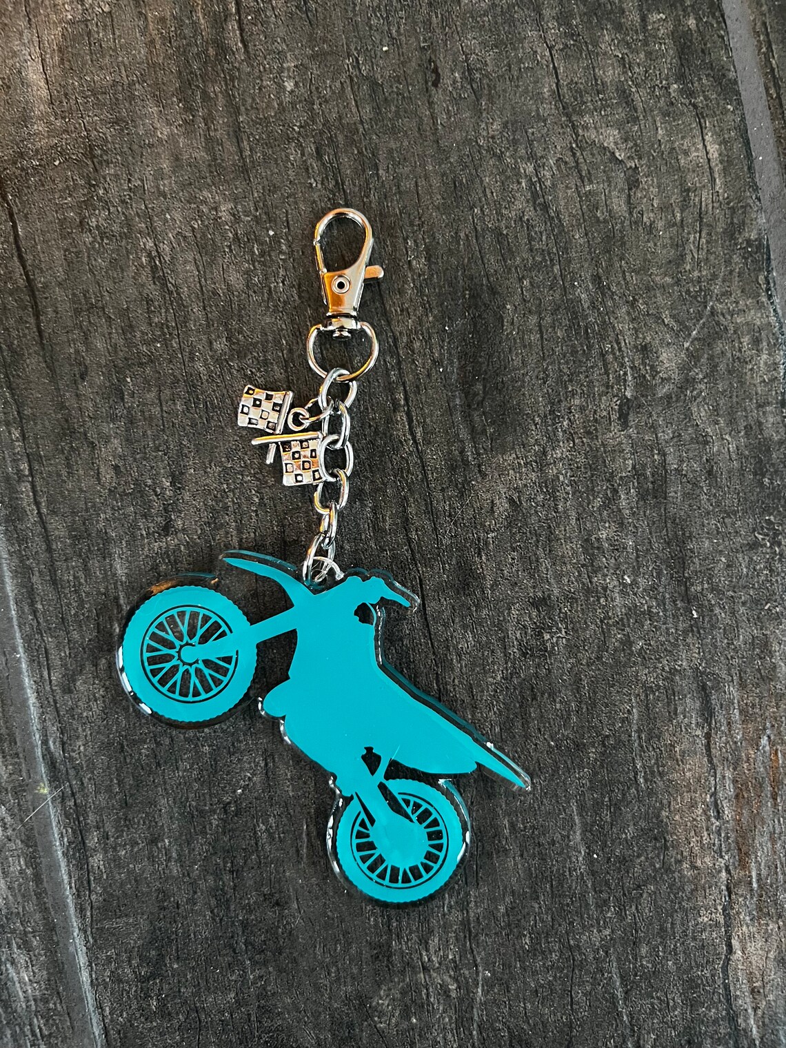 Dirt Bike Keychain - Etsy