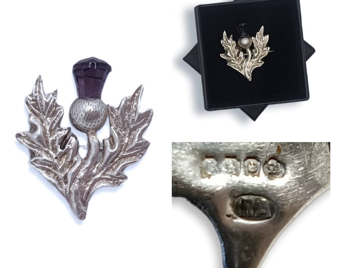 1950s Sterling Silver Robert Allison Signed Vintage Scotch Thistle ...