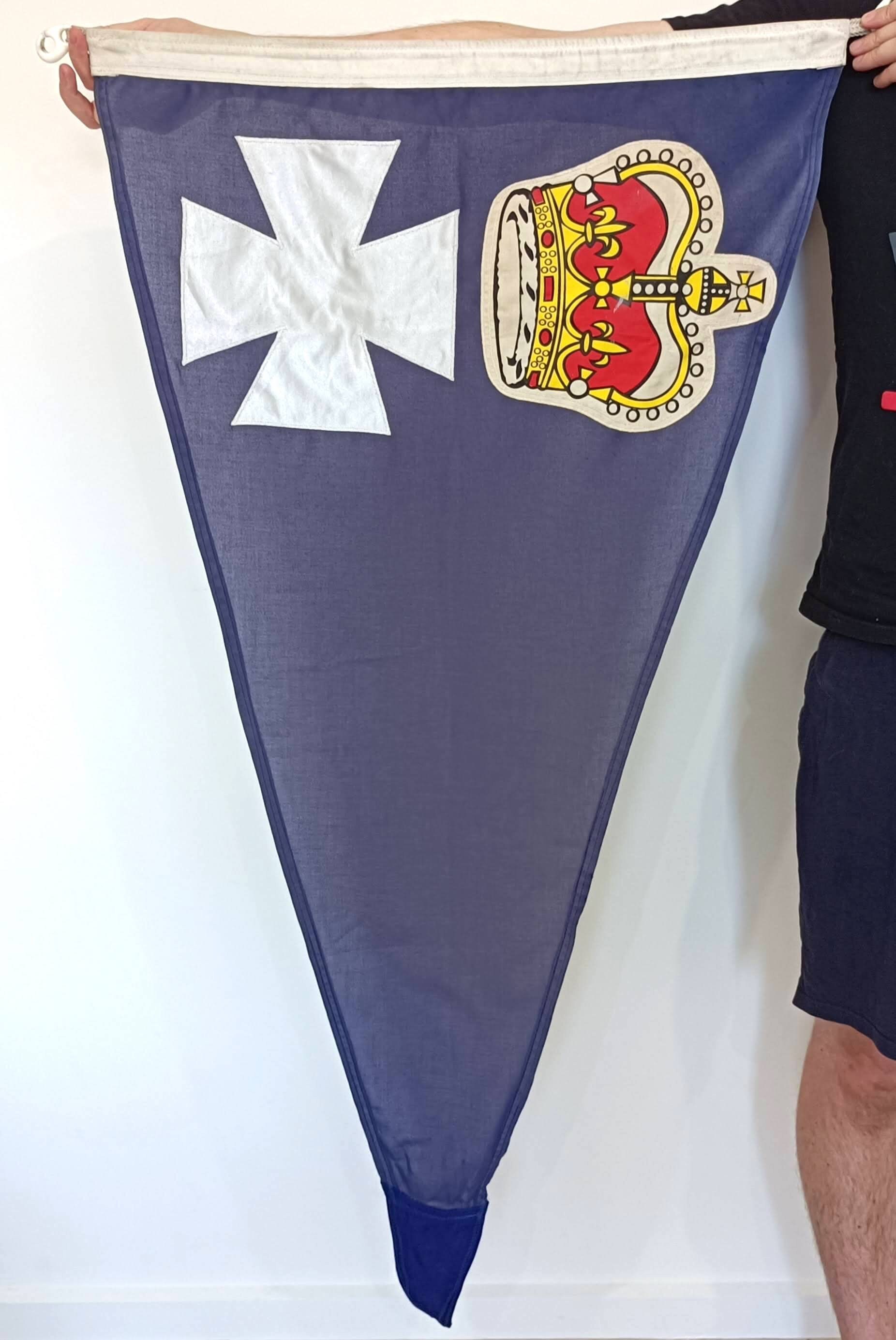 Vintage Yacht Club Nautical Burgee/ Flag/ Pennant. Queen Victoria ...