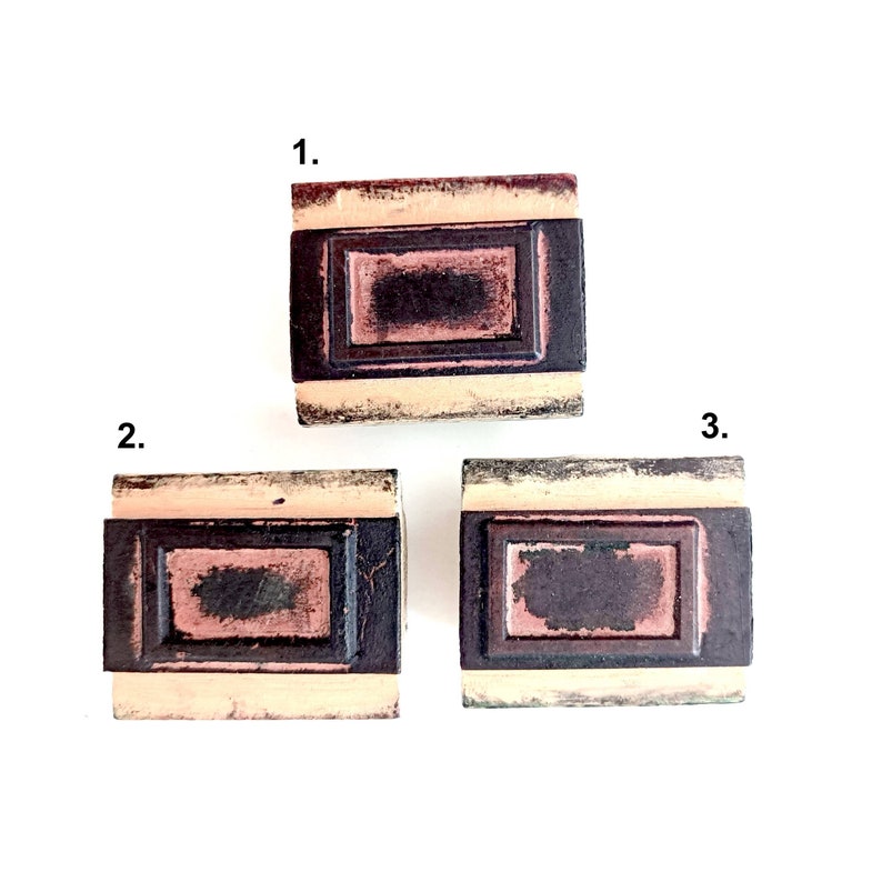 Vintage C1980s Rubber Wood Block Stamps, Geometric Shape School Stamps ...