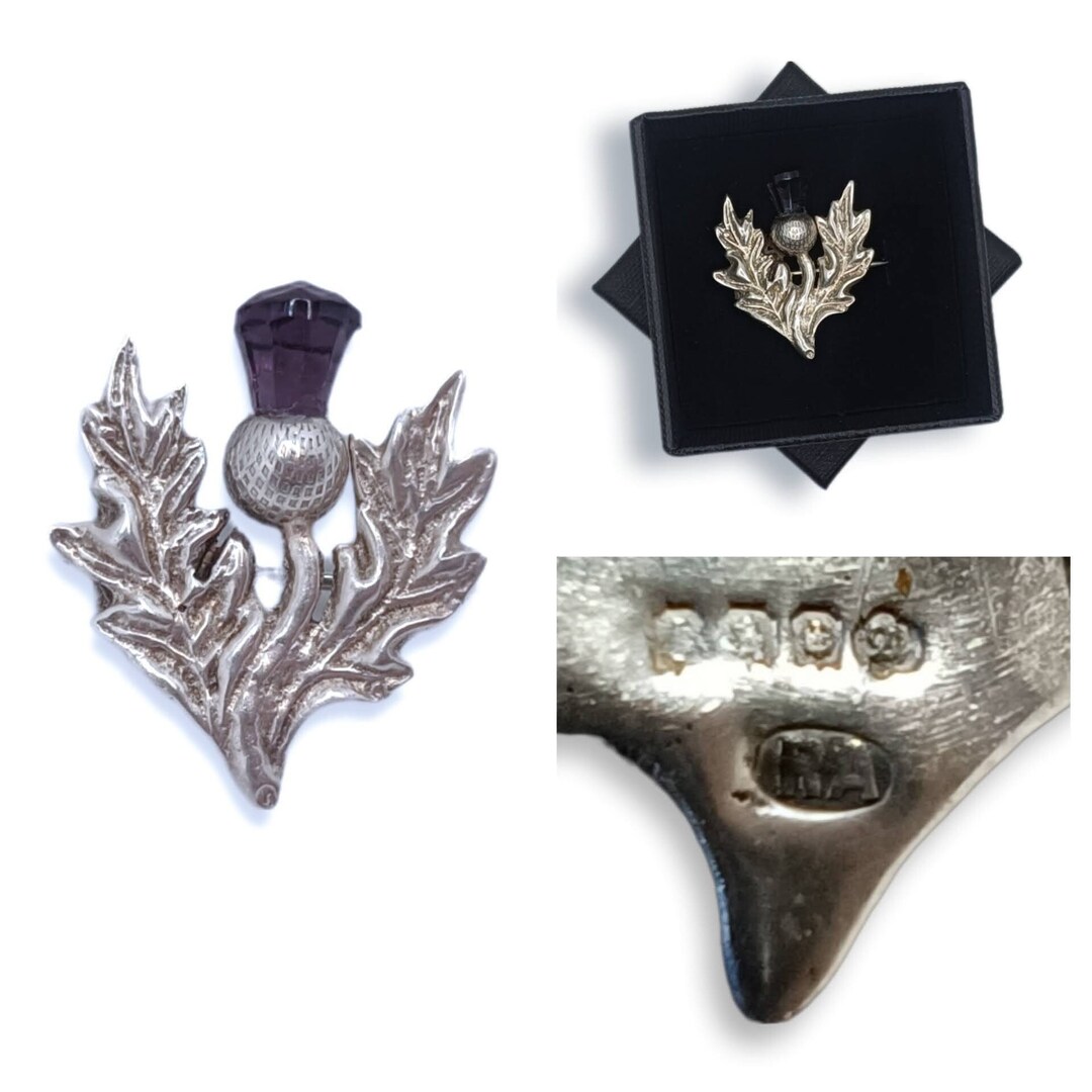 1950s Sterling Silver Robert Allison Signed Vintage Scotch Thistle ...