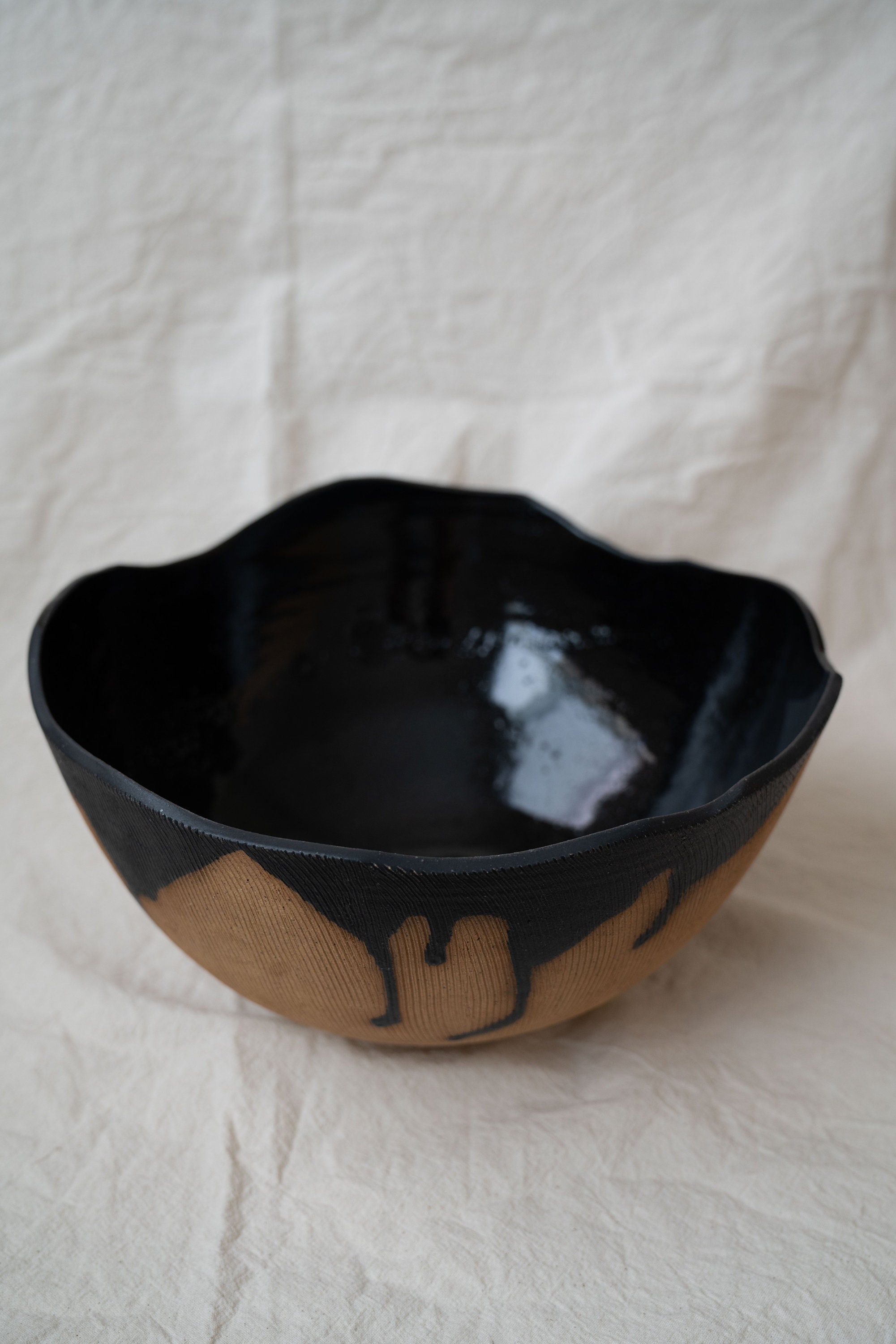 Handmade Large Ceramic Fruit Bowl Serving Bowl Minimal Organic Bowl - Etsy
