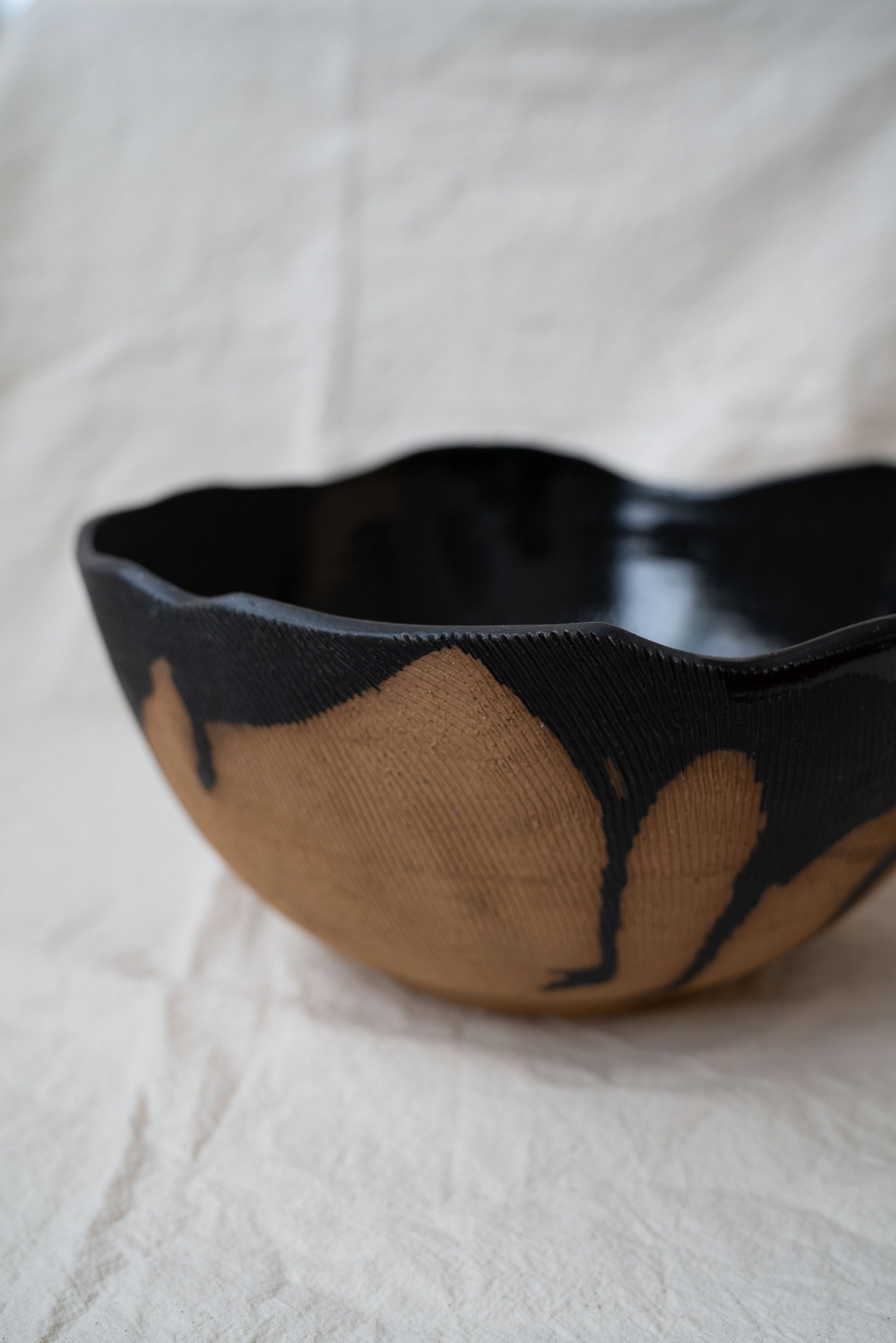 Handmade Large Ceramic Fruit Bowl Serving Bowl Minimal Organic Bowl - Etsy