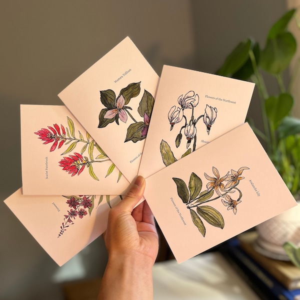 Pacific Northwest Art Cards - Etsy
