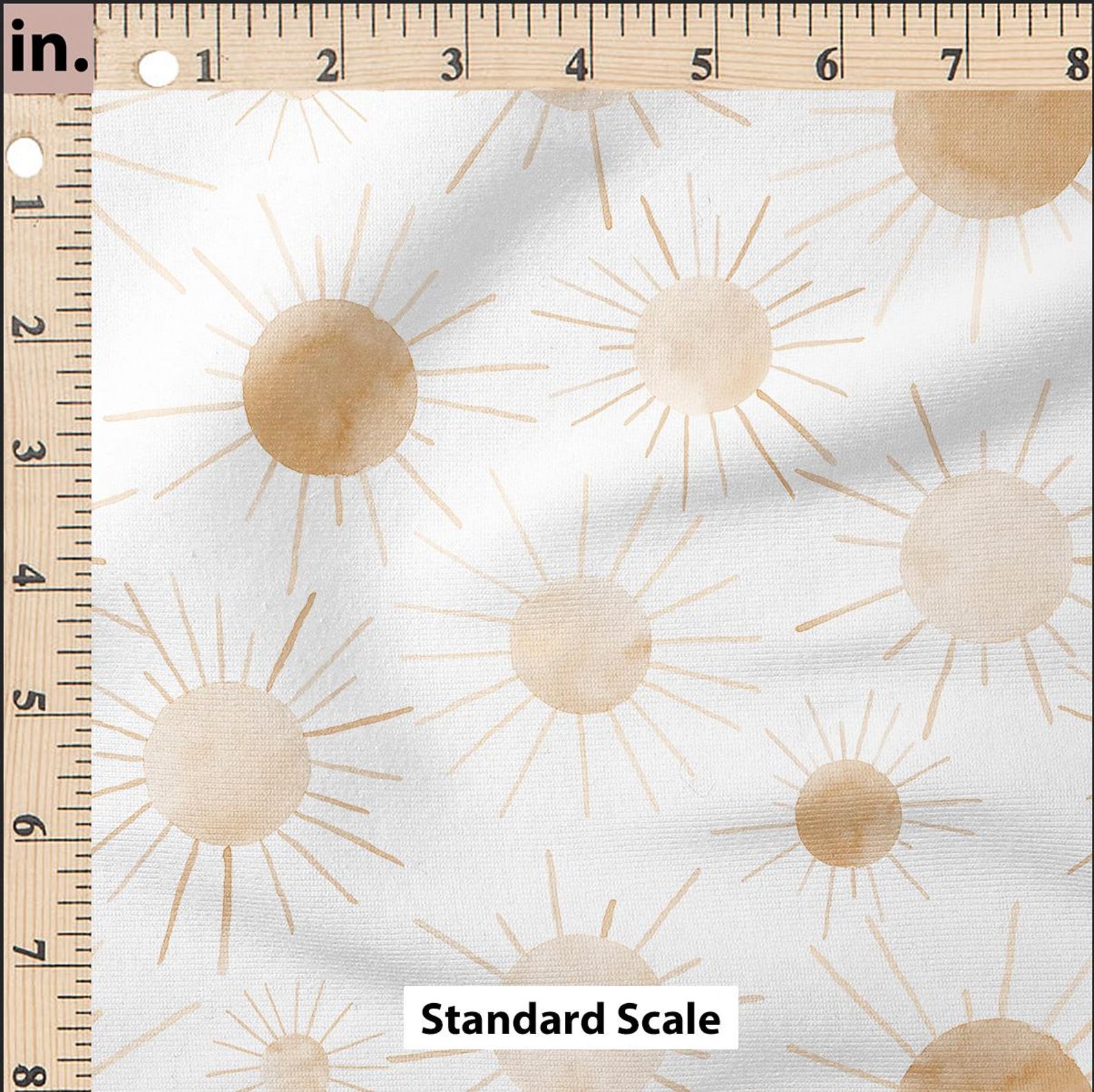 Neutral Suns Fabric, Summer, Beach, Gender Neutral Nursery, Cotton ...