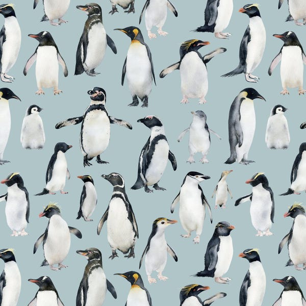 Penguin Fabric - Etsy