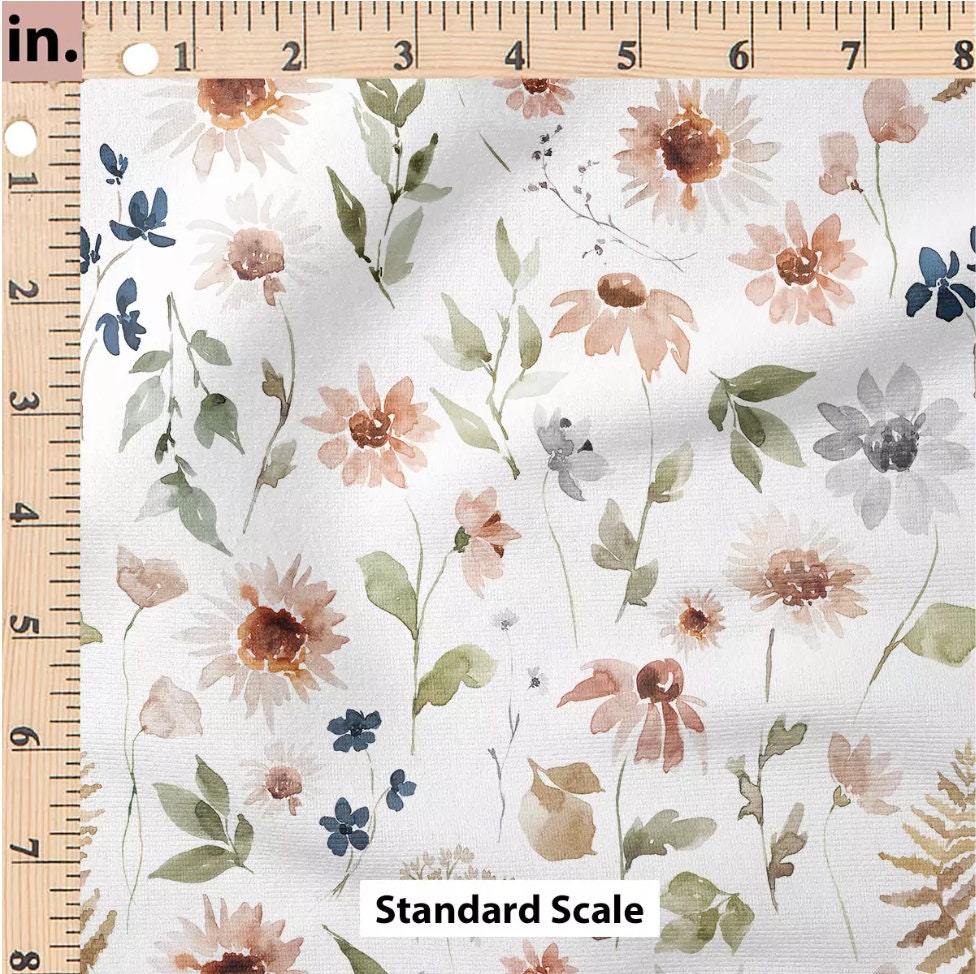 Sunflower Wildflower Fabric, Kona Cotton, Sateen, Cotton Knit ...