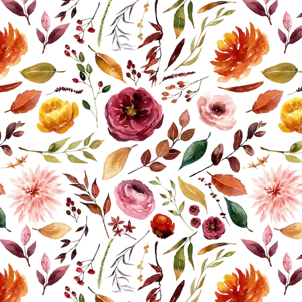 Floral Knit Fabric - Etsy