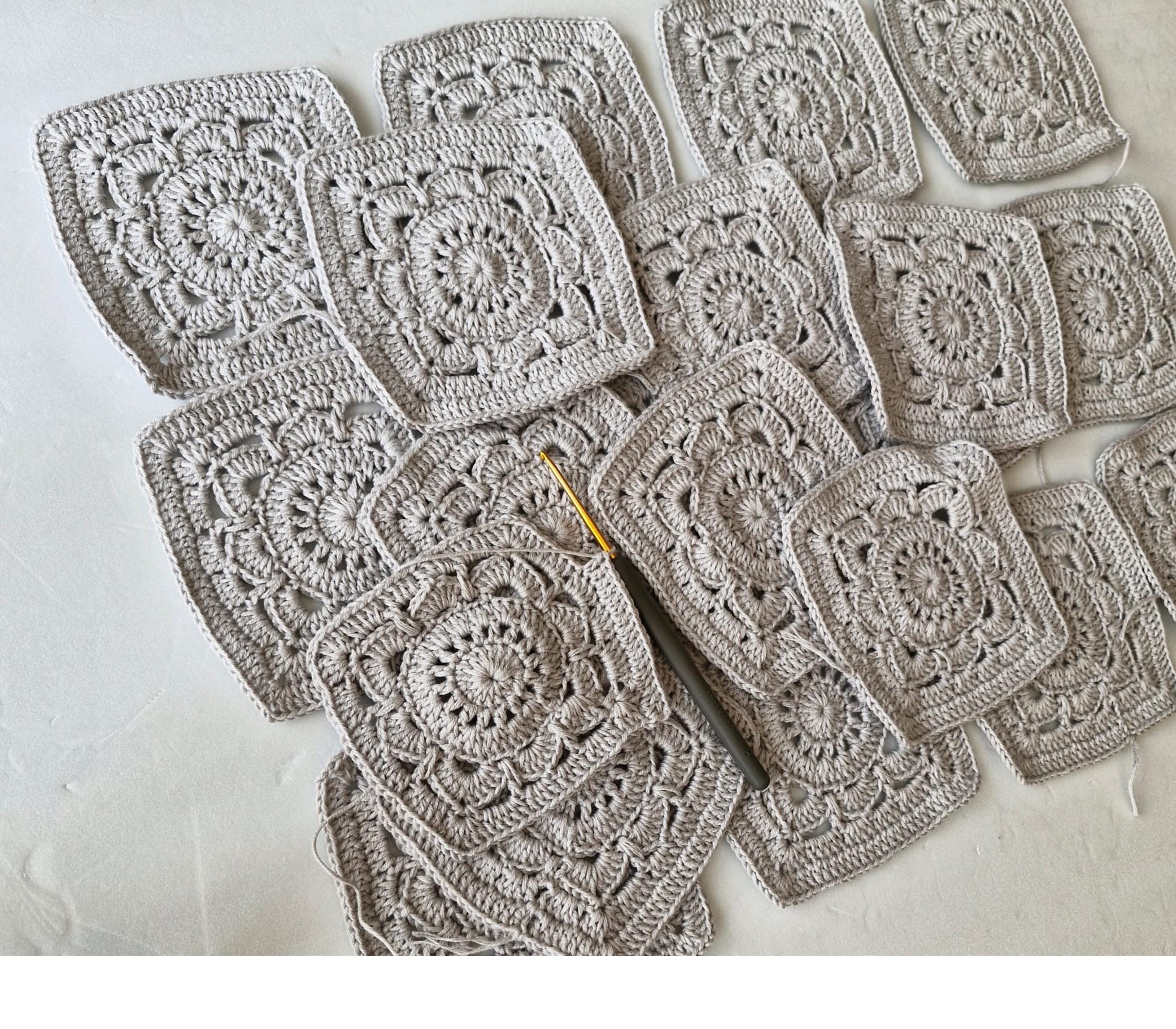Solid Double Crochet Granny Square Pattern Crochet Pattern Easy ...