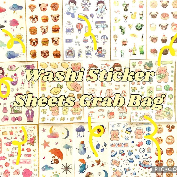 Kawaii Washi Stickers - Etsy