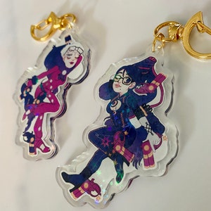 Bayonetta Jeanne Keychain Double Sided Holographic - Etsy